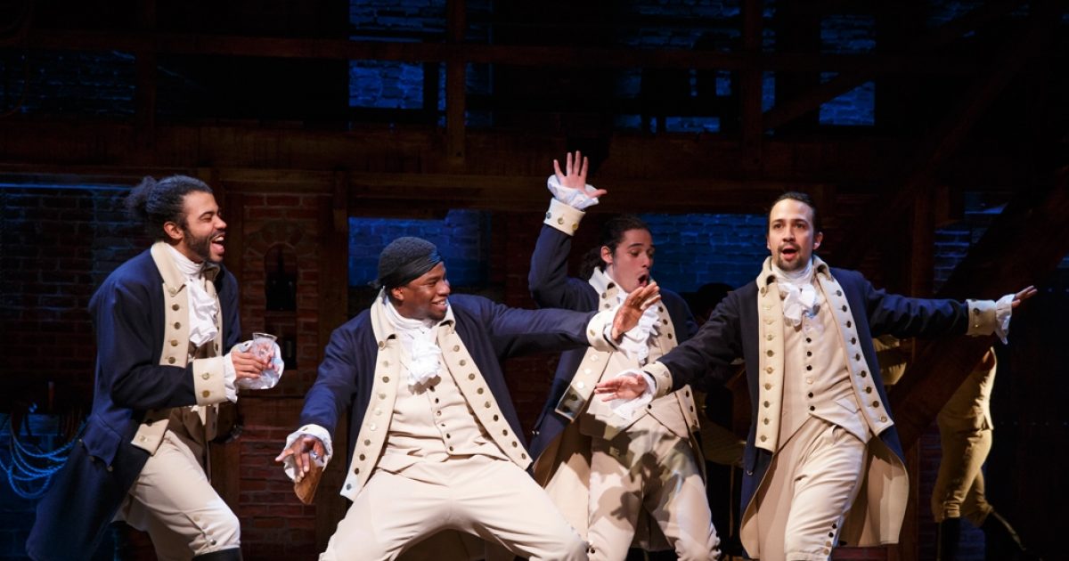 "Hamilton" Begins Previews on Broadway